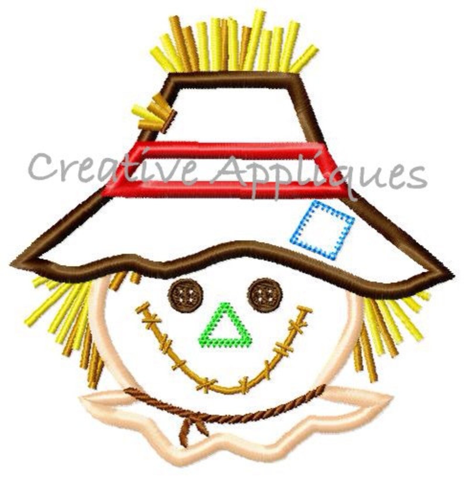 Scarecrow Boy Machine Digital Embroidery Applique Design 4 Sizes ...