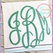 PES FORMAT 4 Sizes 3 Letter Master Circle Embroidery Monogram Alphabet ...