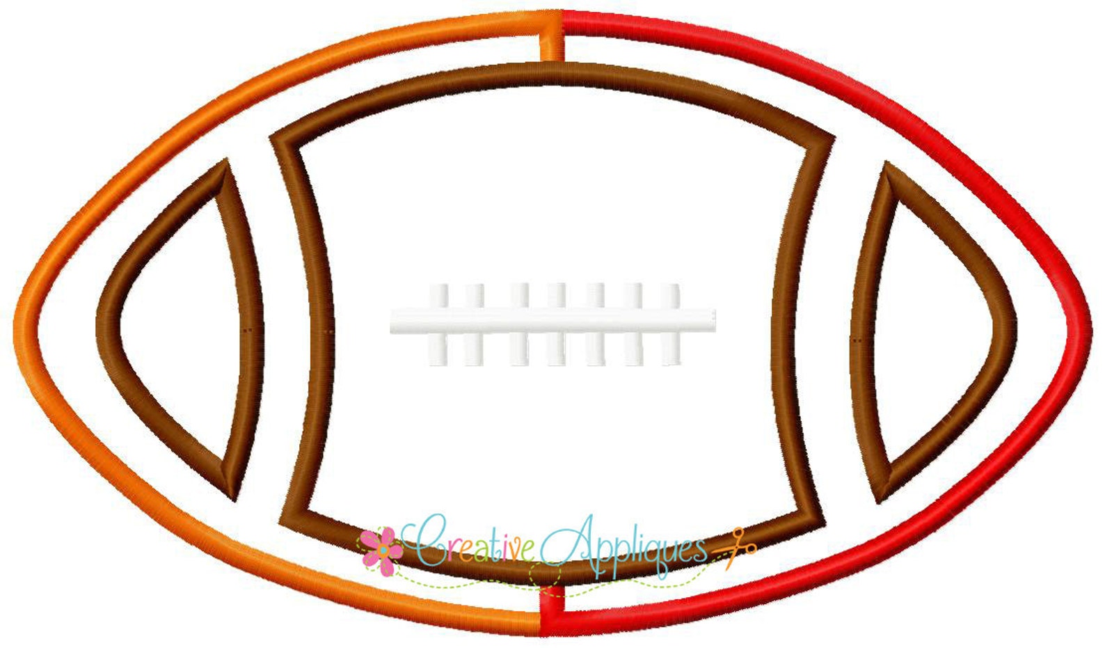 Football House Divided Applique Digital Machine Embroidery Design 4 ...