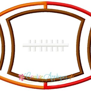 Football House Divided Applique Digital Machine Embroidery Design 4 ...