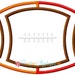 Football House Divided Applique Digital Machine Embroidery Design 4 ...