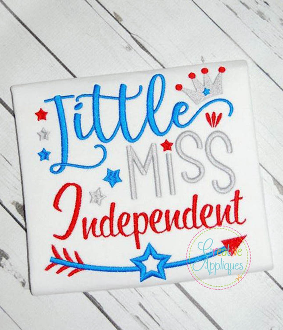 Little Miss Independent Digital Machine Embroidery Design 4 Size ...