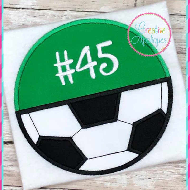 Soccer Applique - Etsy