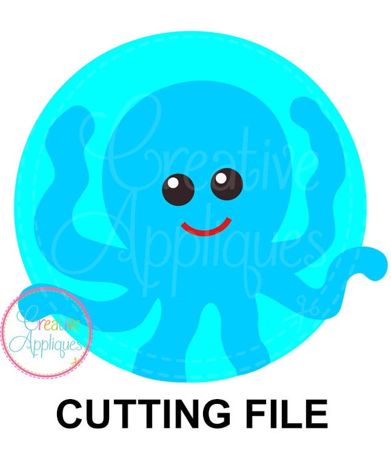 Octopus Circle SVG Cutting File Octopus Cut File Octopus | Etsy