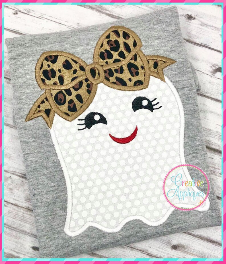 Ghost Girl Halloween Digital Machine Embroidery Applique Design 4 Size ...