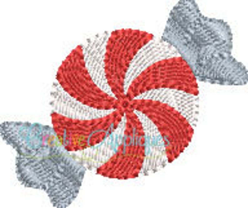 Peppermint Candy Miniature Digital Machine Embroidery Design 5 Sizes ...