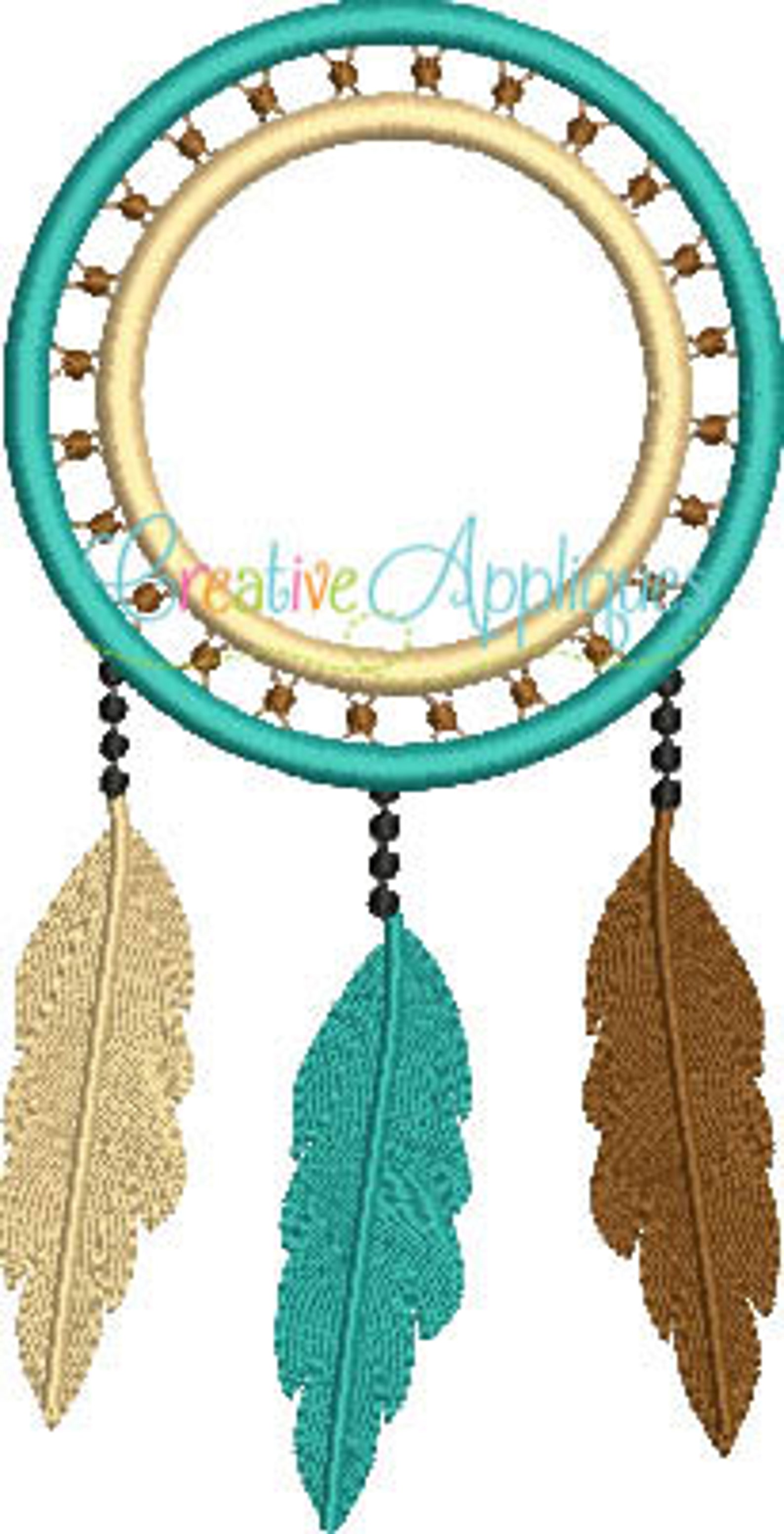 Dream Catcher Monogram Digital Machine Embroidery Applique Design 4 ...
