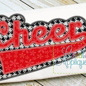 Cheer Digital Machine Embroidery Applique Design 6 Sizes, Cheer ...