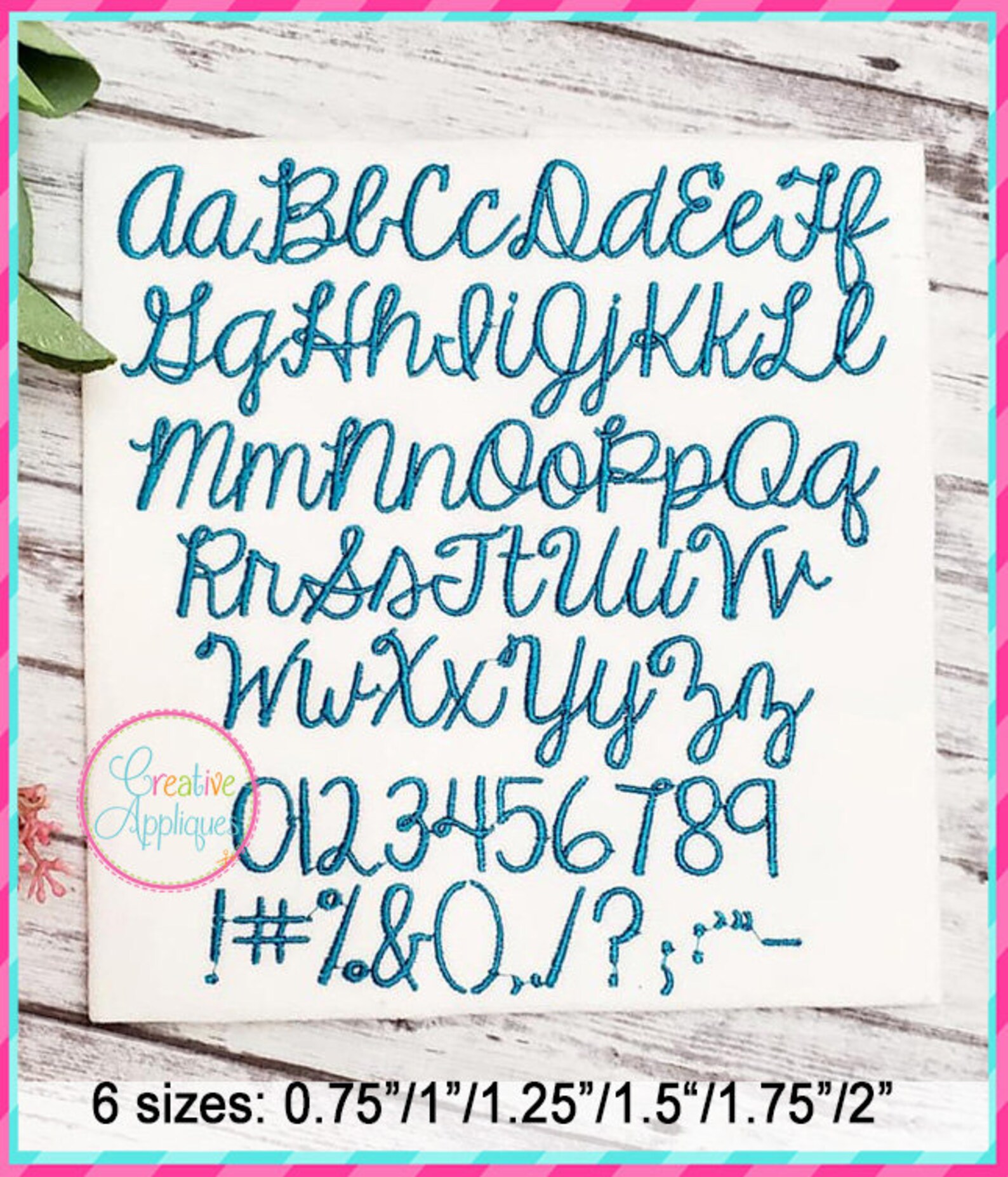 6 Sizes! Eyes Wide Open Embroidery Alphabet Font Digital Machine ...