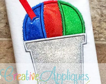 Snowball Applique Machine Embroidery Design - Etsy