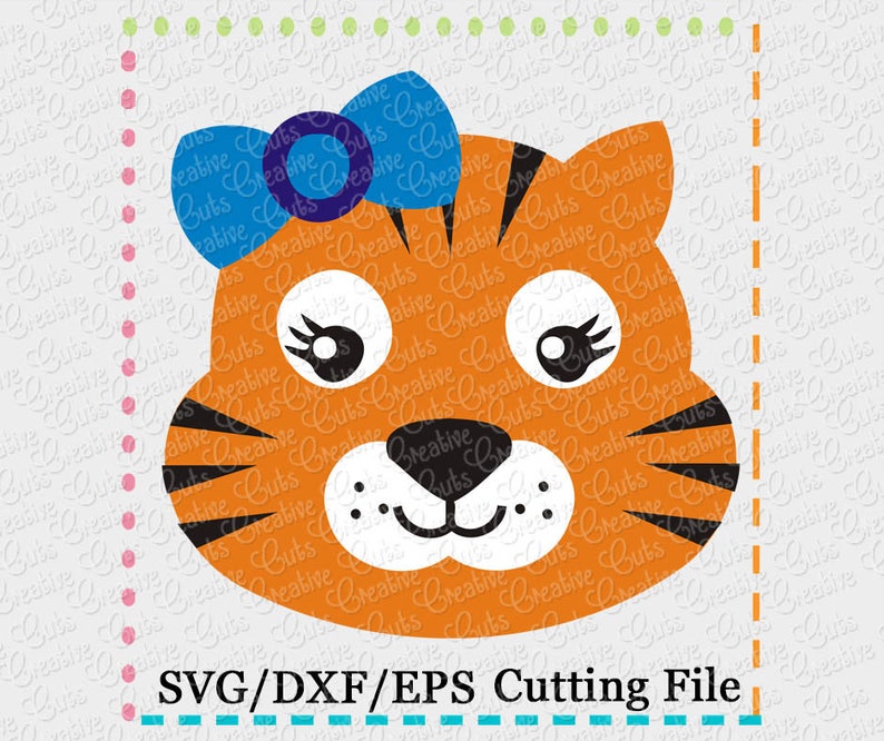 EXCLUSIVE SVG Eps DXF Cutting File Tiger Girl Svg, Mascot Svg, Tiger ...