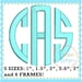 5 Sizes Natural Circle Embroidery Monogram Alphabet Font + 6 Frames ...