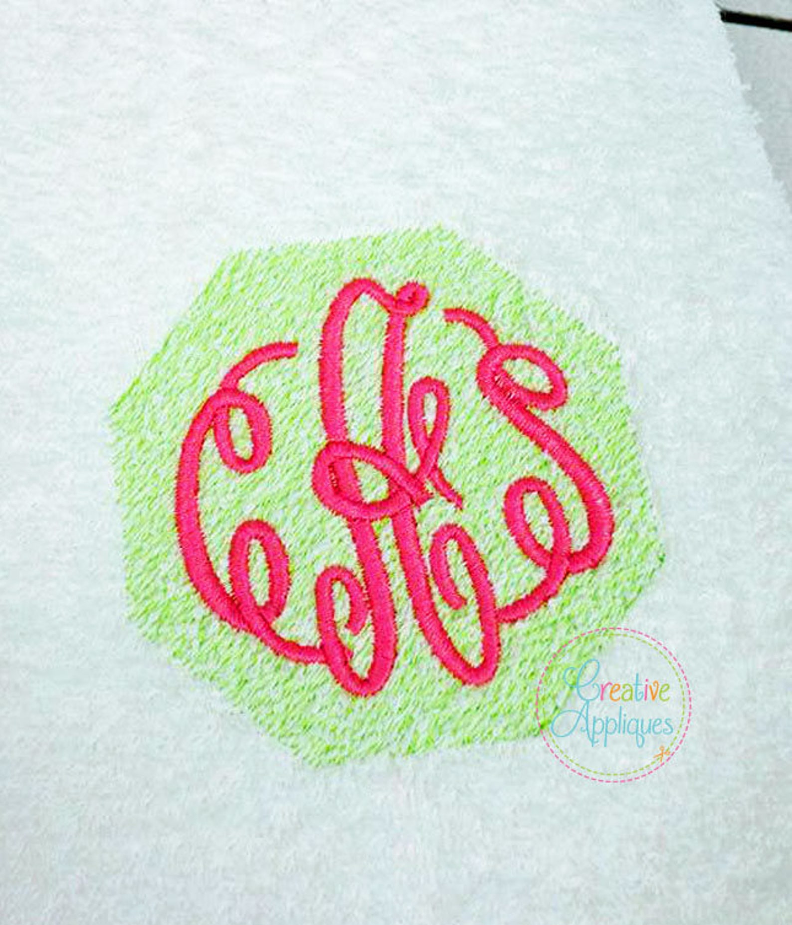 Nap Loft Pile Down Octagon Monogram Frame Digital Machine | Etsy