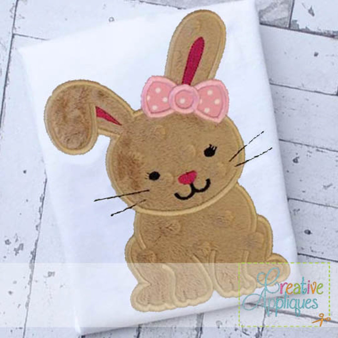Bunny Rabbit Easter Digital Machine Embroidery Applique Design 4 SIZE ...