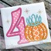 Pumpkin Princess Crown Number 4 Digital Machine Embroidery | Etsy