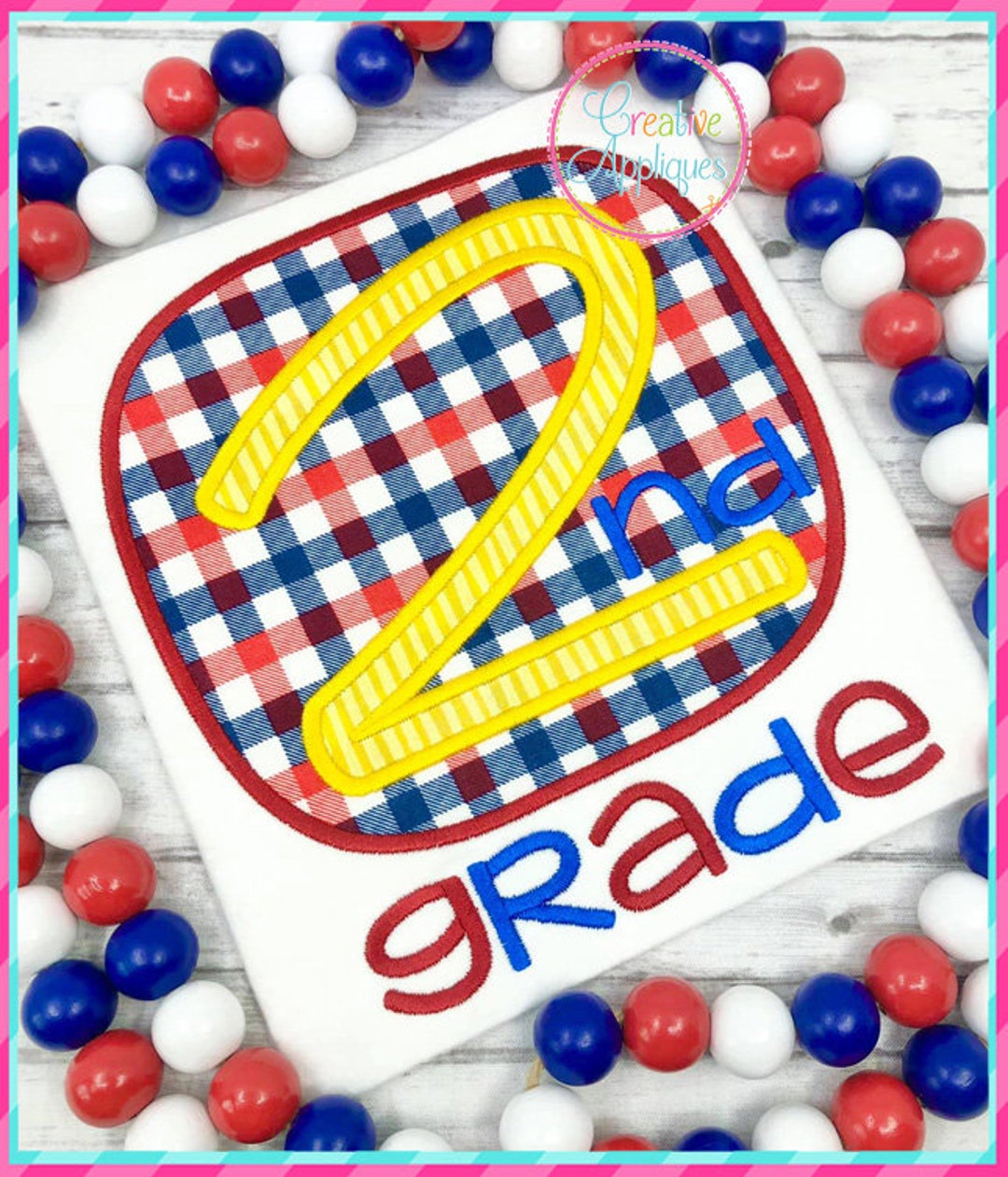 2nd Grade Machine Embroidery Applique Design 4 Sizes, 2nd Grade ...