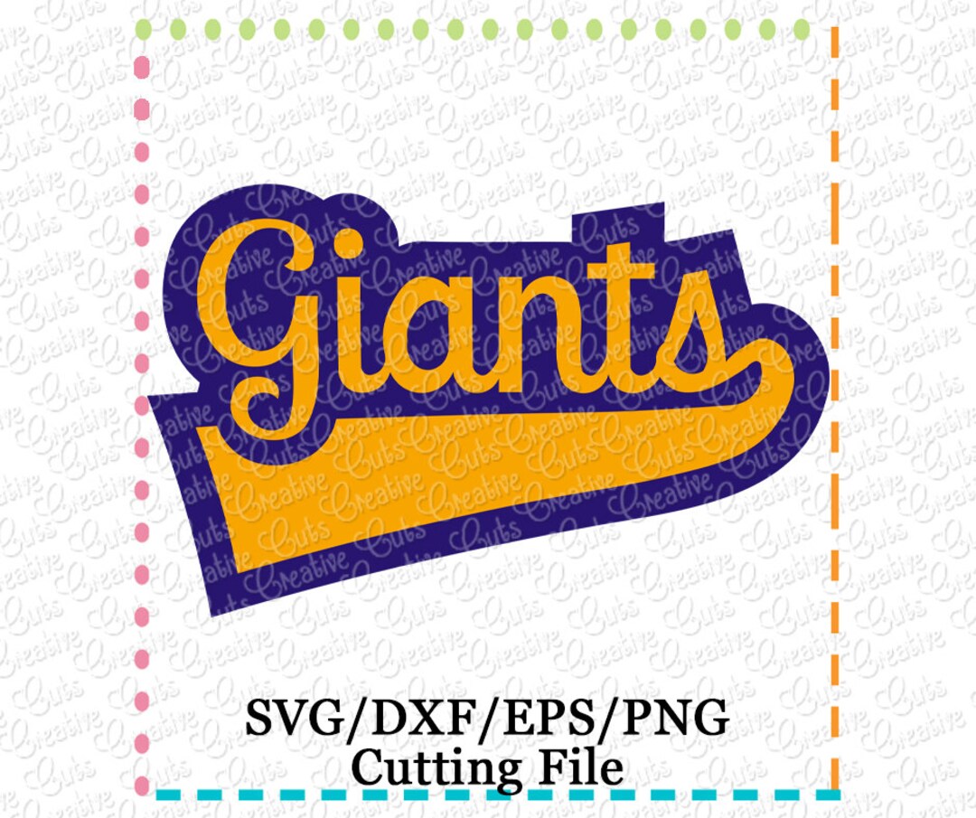 EXCLUSIVE Giants Svg, Sports Svg, Team Svg, Giants Cutting File, Giants ...