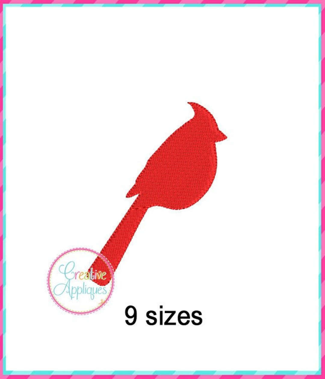 10 SIZES Cardinal Machine Embroidery Design, Cardinal Embroidery - Etsy