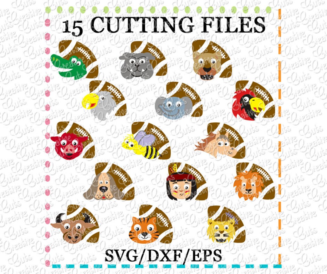 EXCLUSIVE SVG Eps DXF Cutting File Mascot Football Svg, Mascot Svg ...