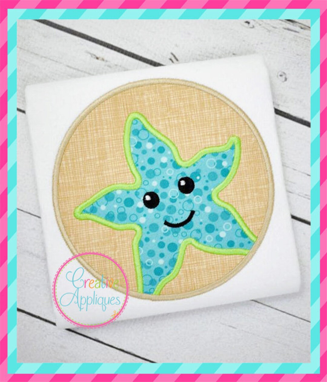 Starfish Digital Machine Embroidery Applique Design 4 Sizes, Starfish ...