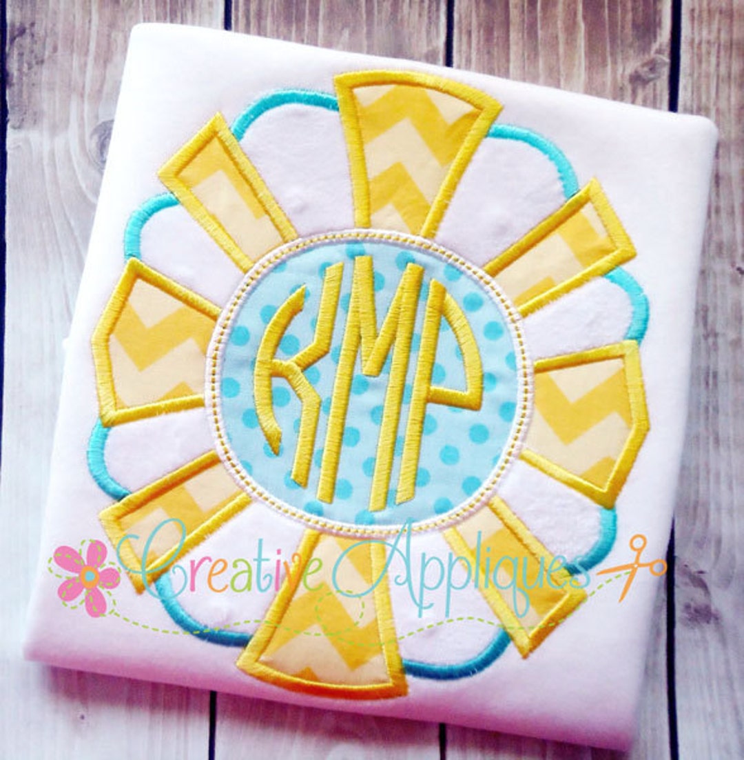 Monogram Cross Machine Embroidery Applique Design 4 SIZES - Etsy