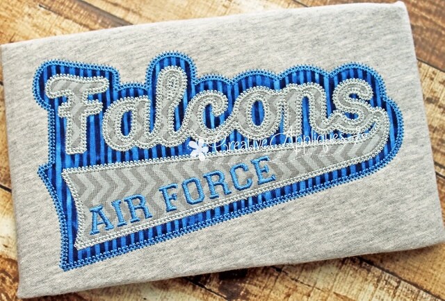 Falcons Digital Machine Embroidery Applique Design 6 Sizes, Falcons ...