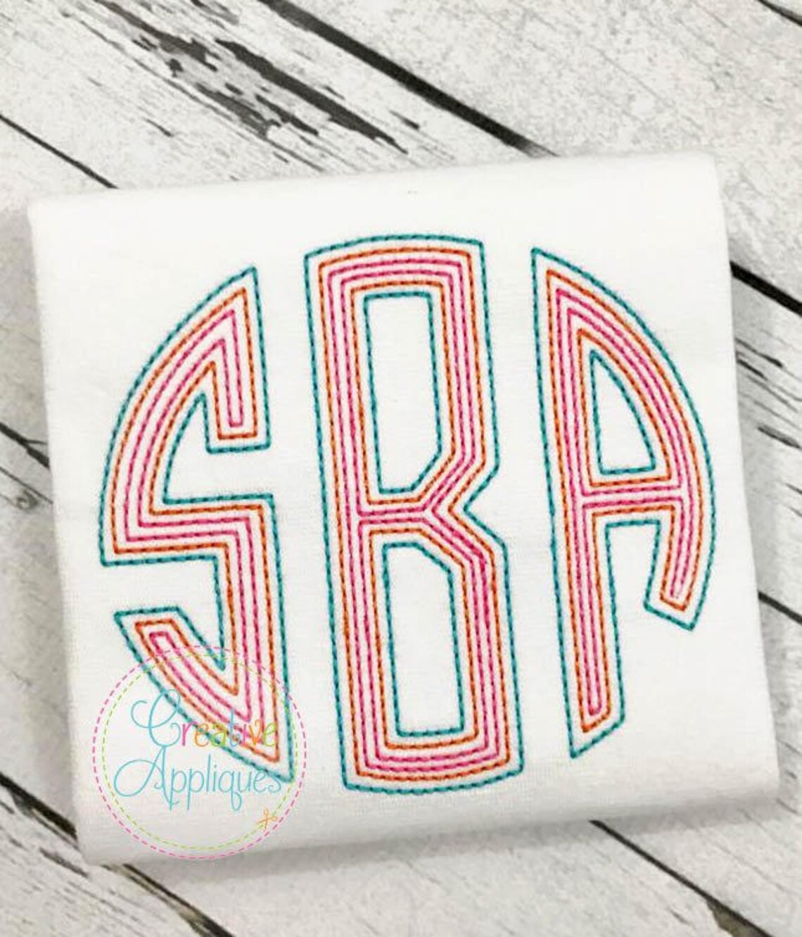 6 Sizes Natural Circle Floss Embroidery Monogram Alphabet Font + 2 ...