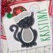 Santa Cat Digital Machine Embroidery Design 4 Sizes, Santa Cat ...