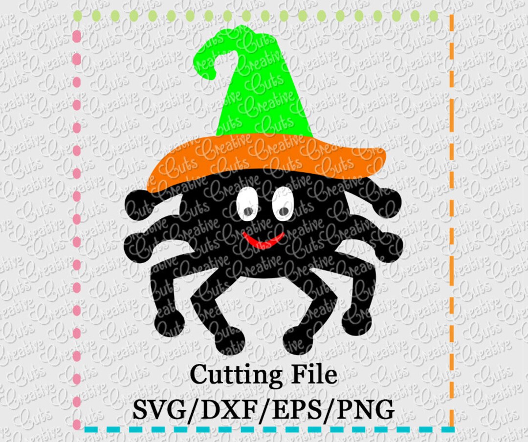 SVG EPS DXF Halloween Witch Spider Svg, Halloween Svg, Spider Svg ...