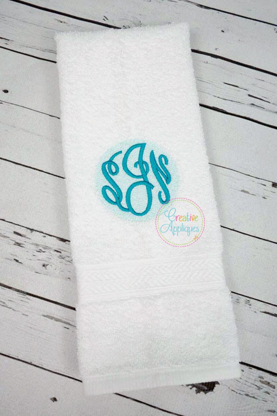 Nap Loft Pile Down Cirlce Monogram Frame Digital Machine Embroidery ...