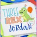 Three Rex 3rd Birthday Digital Machine Embroidery Design 4 Sizes, 3rd ...