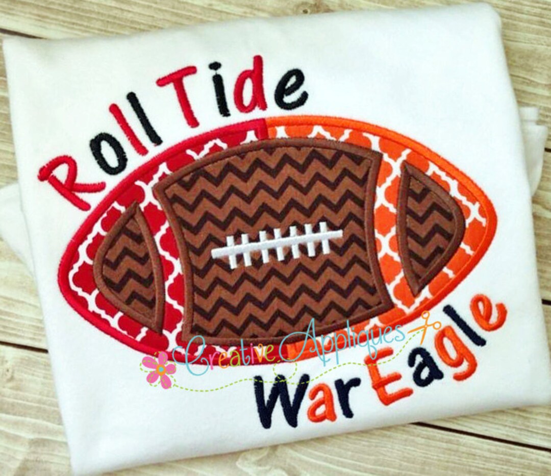 Football House Divided Applique Digital Machine Embroidery Design 4 ...