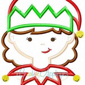 Elf Girl Digital Machine Embroidery Applique Design 4 Sizes, Elf ...