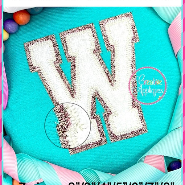 Double Applique Font - Etsy