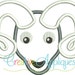 Ram Applique Digital Machine Embroidery Design 4 Sizes, Ram Applique ...