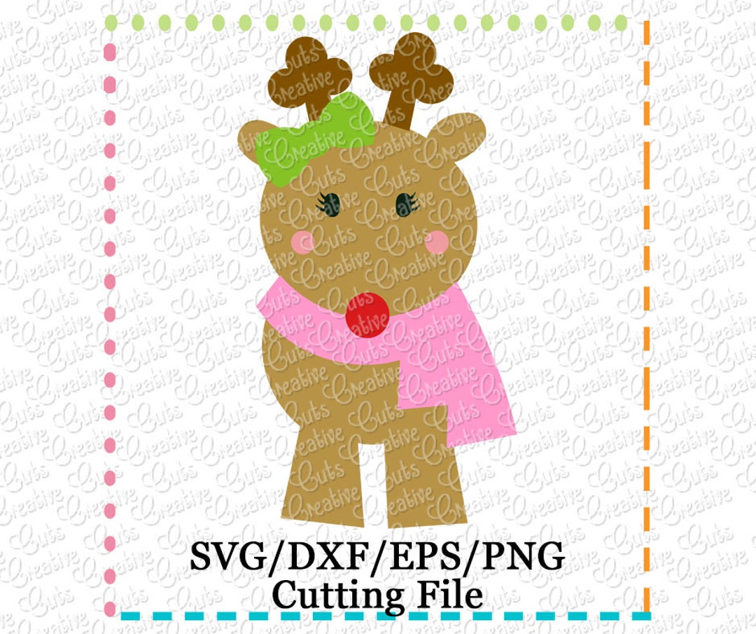 EXCLUSIVE SVG Reindeer Cutting File, Reindeer Cut File, Christmas Svg ...