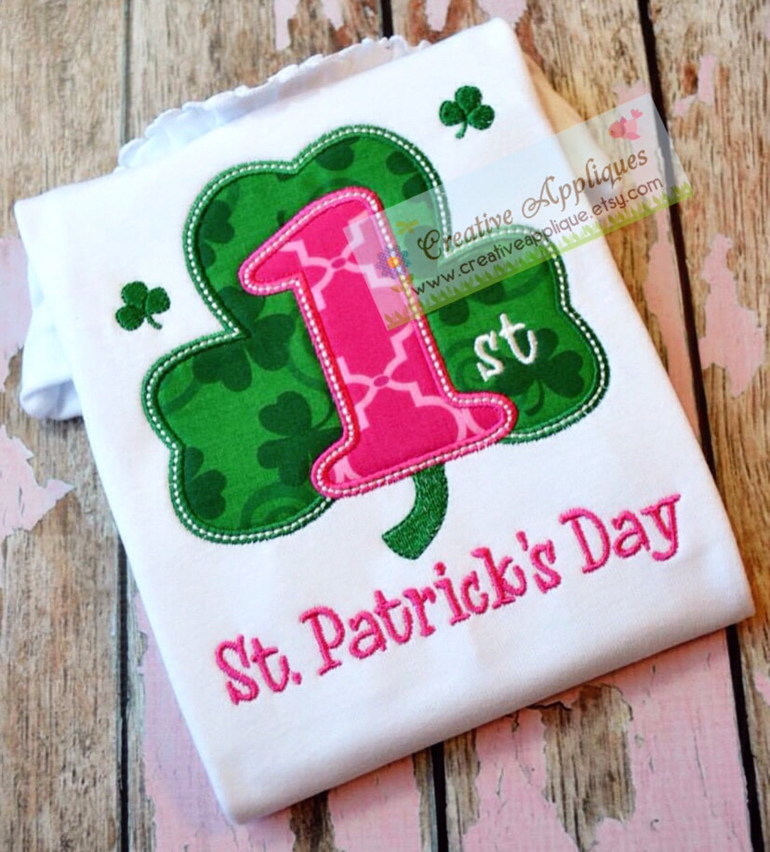 1st First St Patrick's Day Shamrock Digital Machine - Etsy