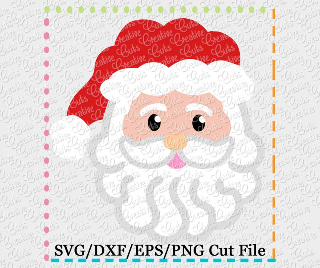 EXCLUSIVE Santa SVG Cutting File, Limited Commercial Use! Santa Cut ...