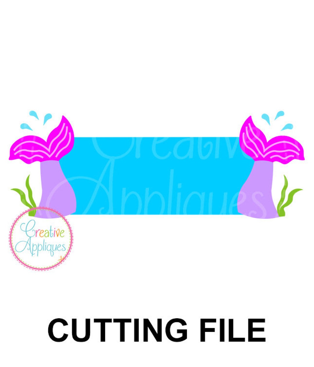 Mermaid Frame SVG Cutting File, Mermaid Frame Svg, Mermaid Frame Cut ...
