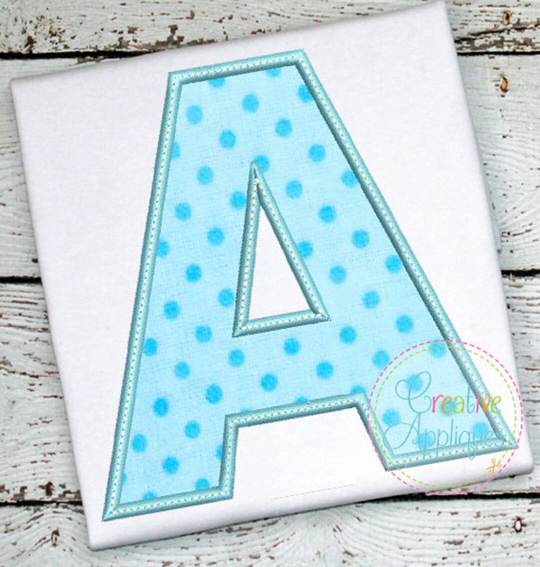 Applique Alphabet Letter Set A-Z Applique Machine Embroidery Design 7 ...