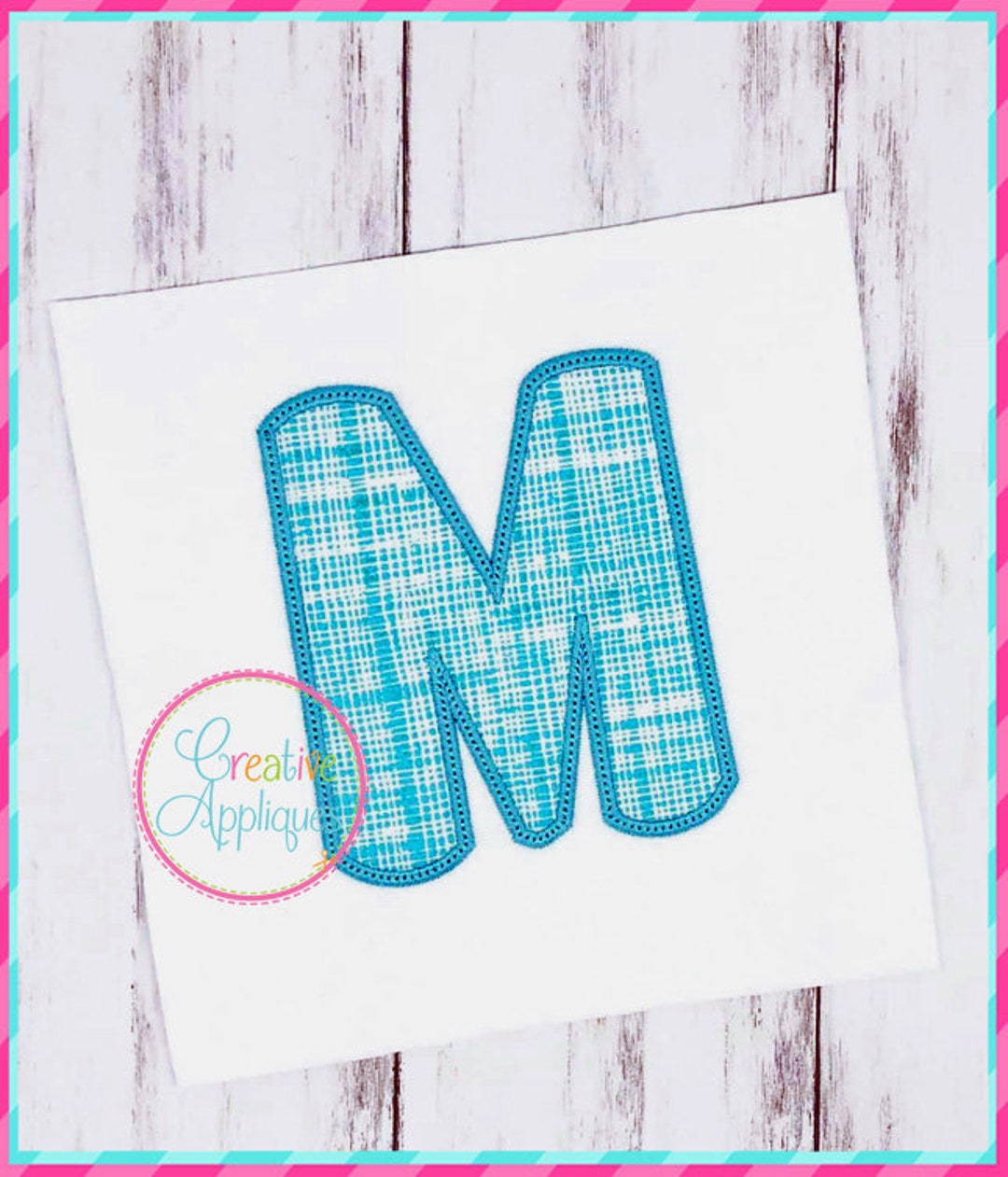 Manatee Applique Alphabet Letter Set A-Z Applique Machine Embroidery ...