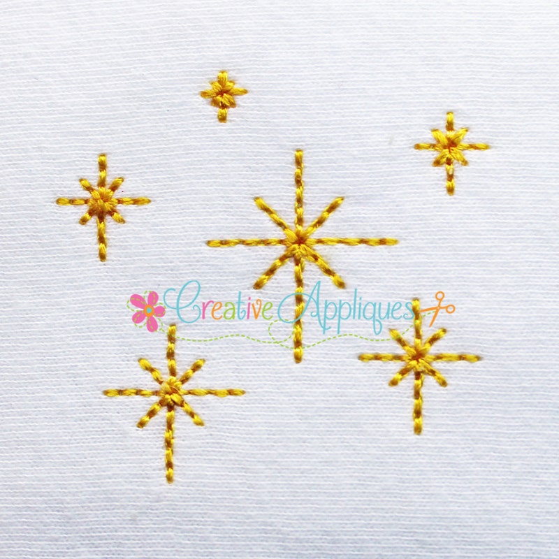 Small Star Embellishments - Etsy