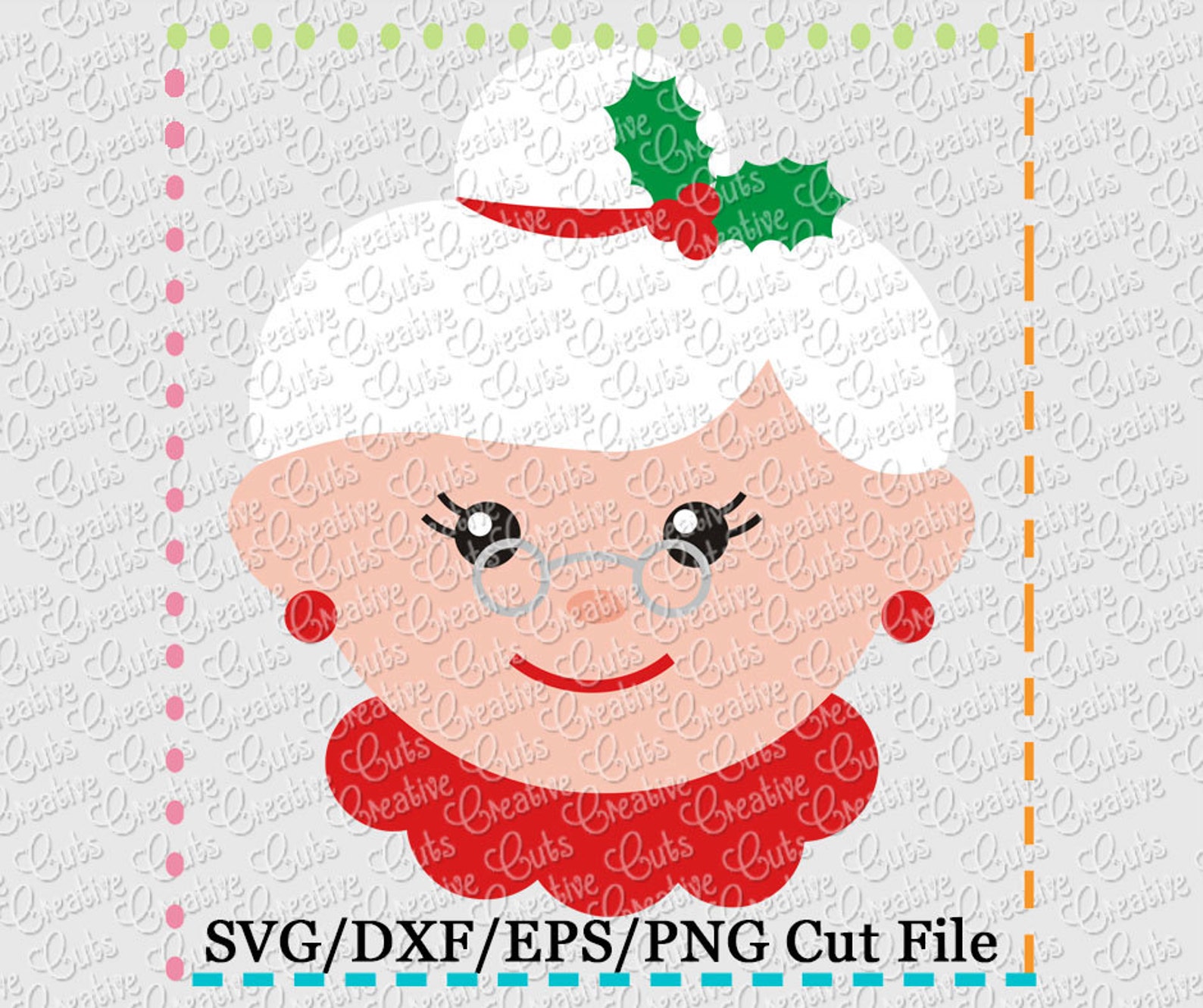 EXCLUSIVE Mrs Claus SVG Cut File, Mrs Claus Cut File, Mrs Claus Cutting ...
