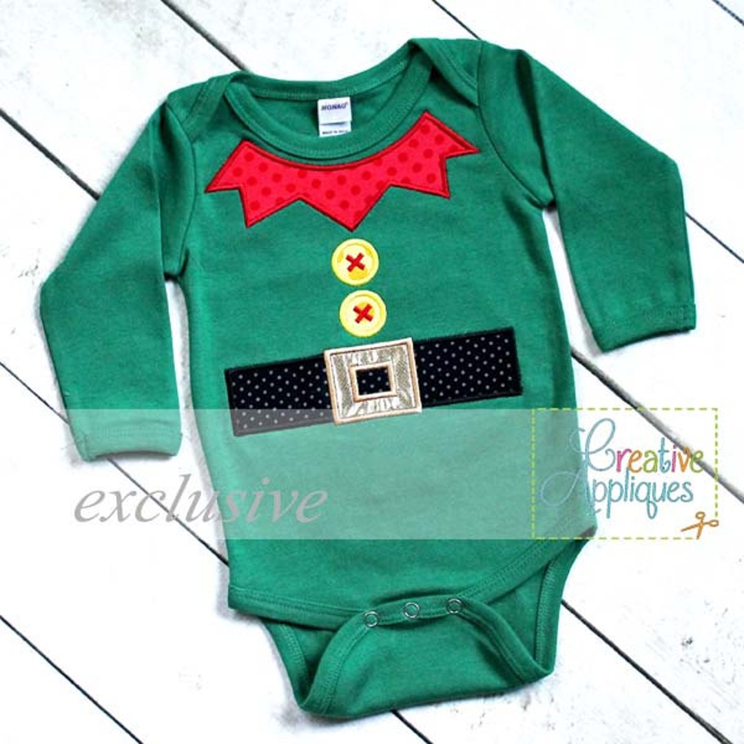 Elf Suit Applique Digital Machine Embroidery Design Mutiple Sizes, Elf ...
