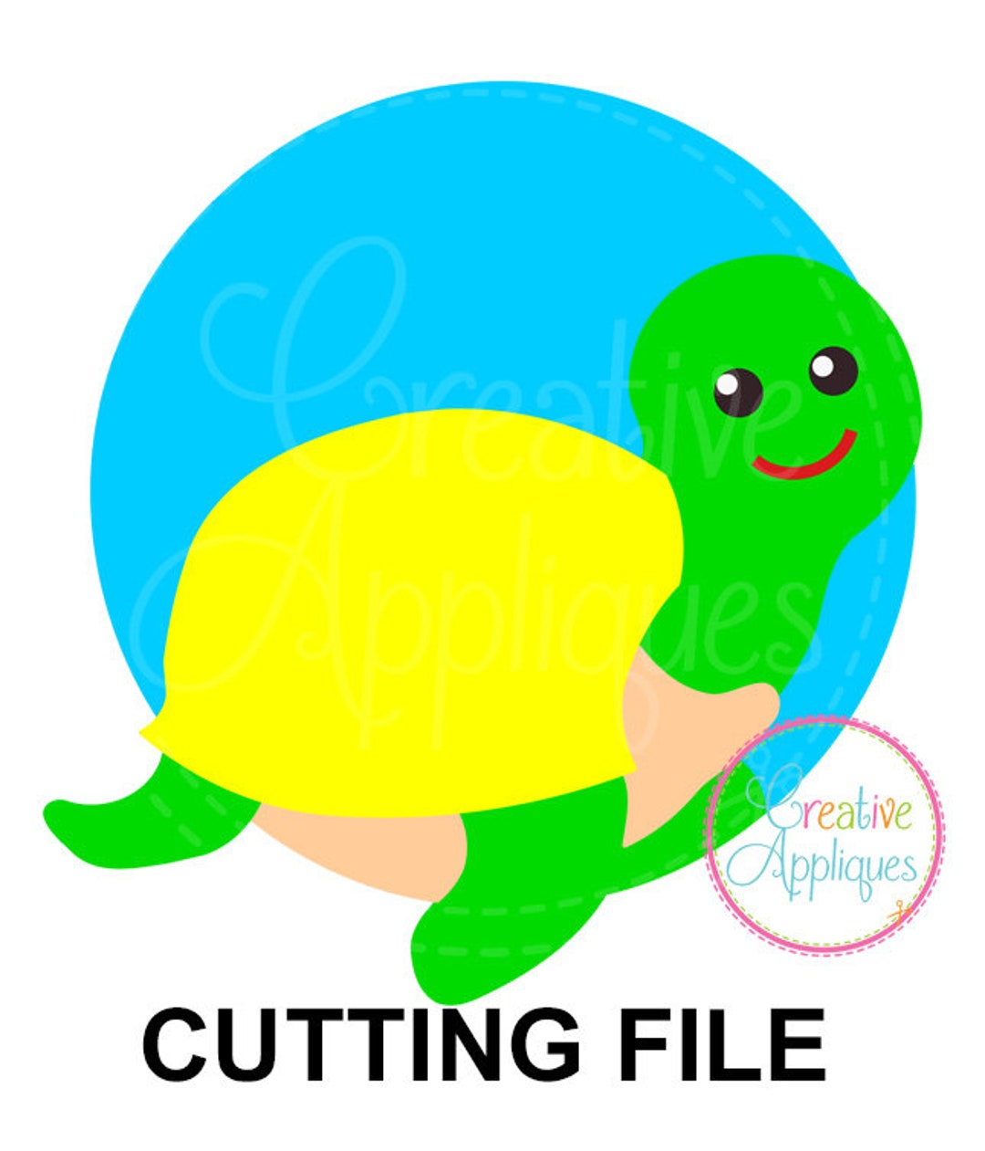 Sea Turtle Circle SVG Cutting File, Sea Turtle Cut File, Sea Turtle ...