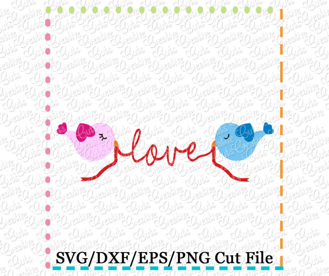 Love Birds SVG Cutting File, Valentine Svg, Valentines Cut File, Love ...