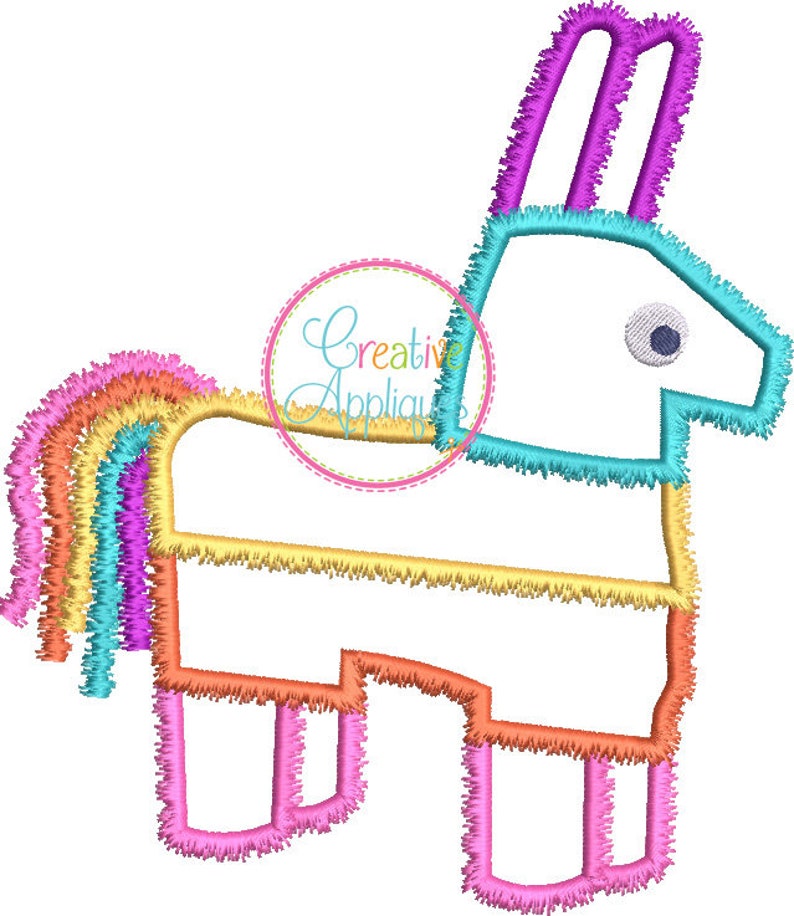 Piñata Digital Machine Embroidery Applique Design 4 SIZES, Piñata ...
