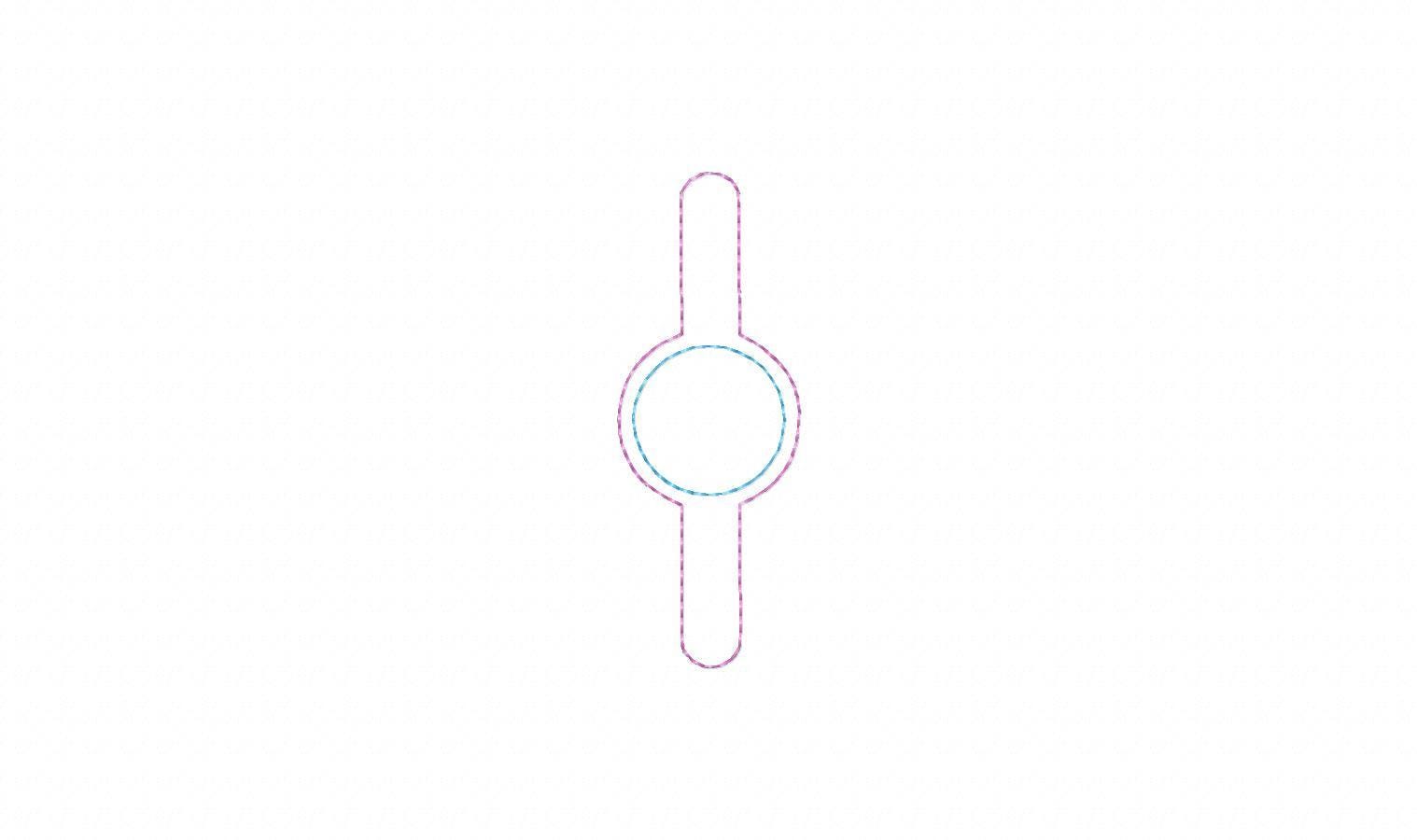Circle Double Snap Tab in the Hoop Design, Machine Embroidery Design ...