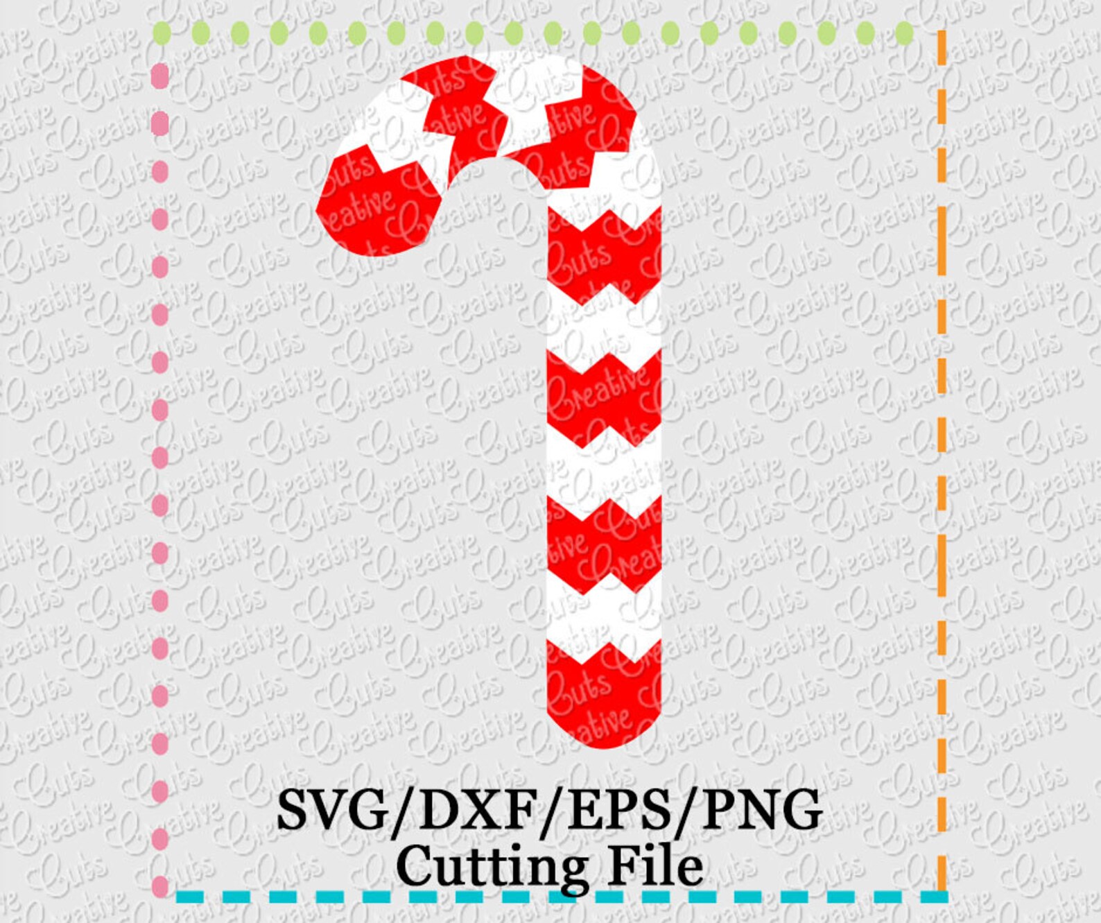 EXCLUSIVE SVG Candy Cane Cutting File Candy Cane Cut File | Etsy