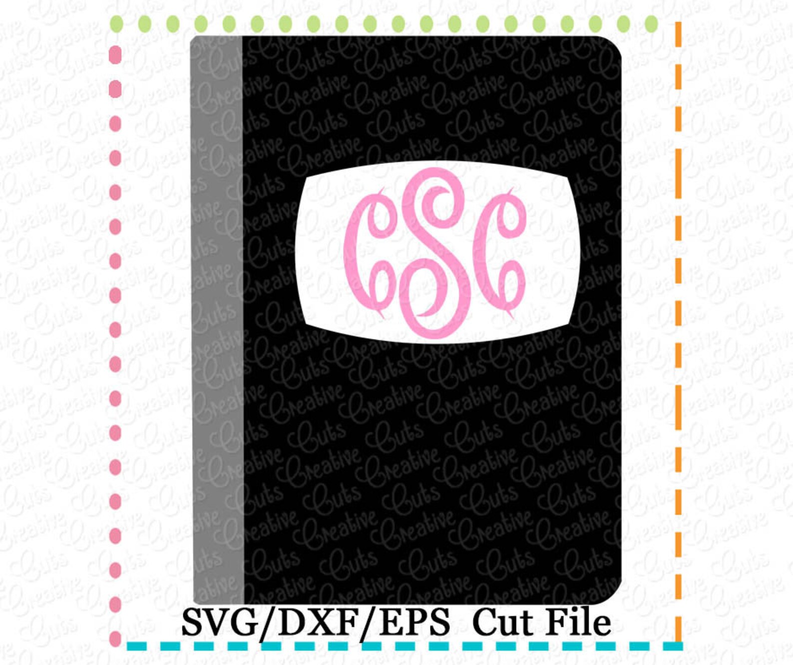 Composition Book Svg Cutting File Composition Book Svg - Etsy